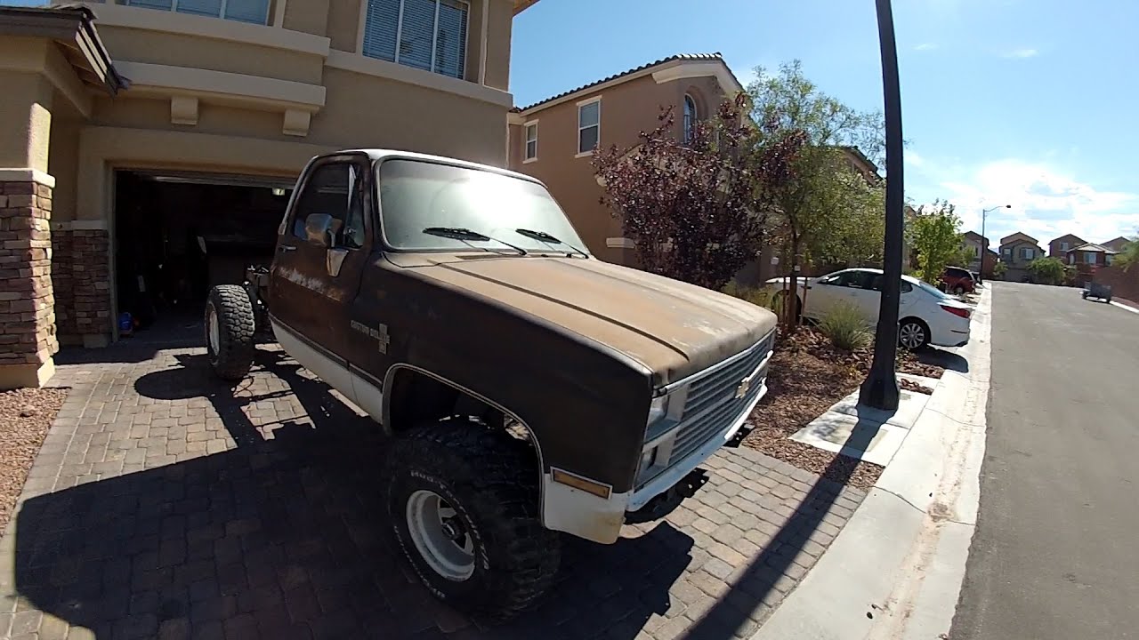 LS Swapped Chevy K10 update 7.13.14 - She's alive! - YouTube