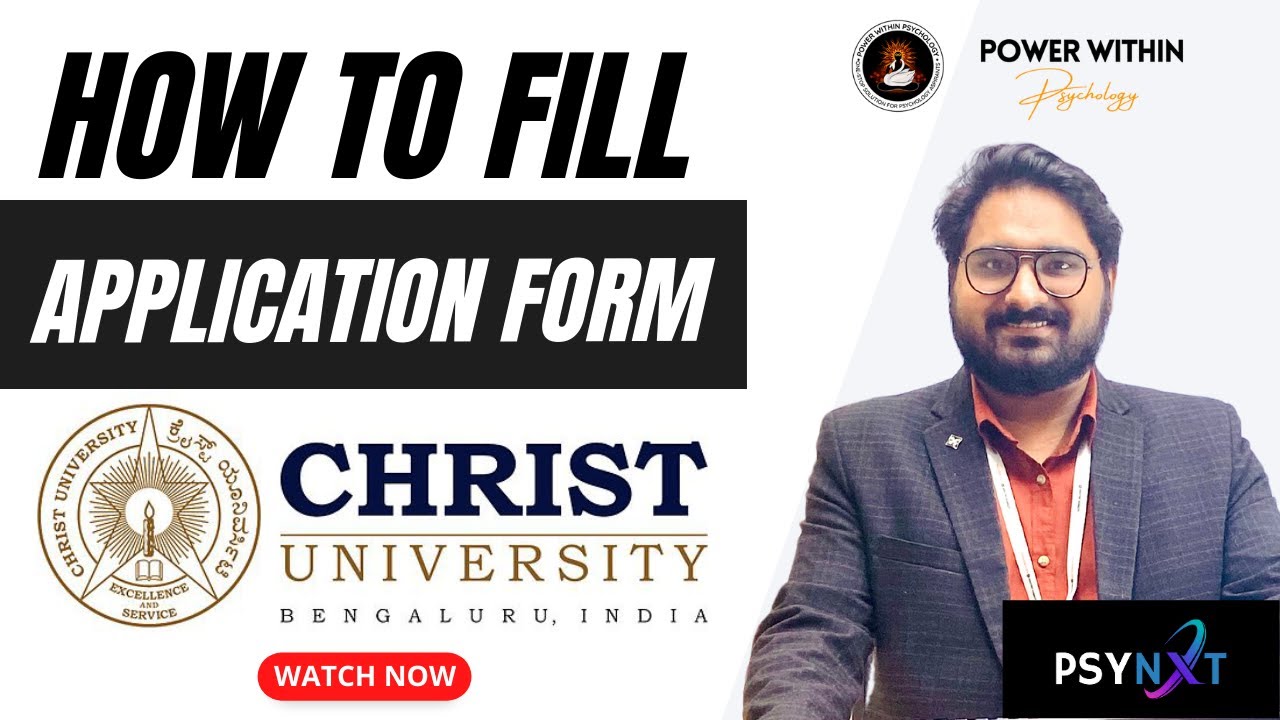 How to fill CHRIST UNIVERSITY (PG) Form 2024 Step by Step Registration ...