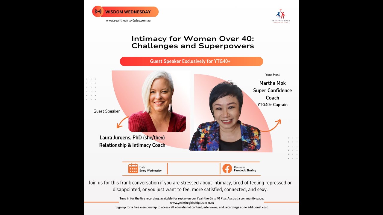 Wisdom Wednesday - Intimacy for Women Over 40: Challenges and ...