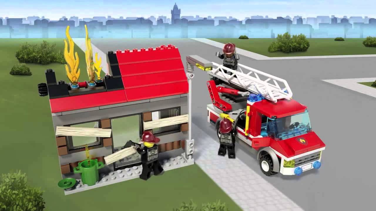 LEGO City Alarm pżarowy - LEGO 60003 - YouTube