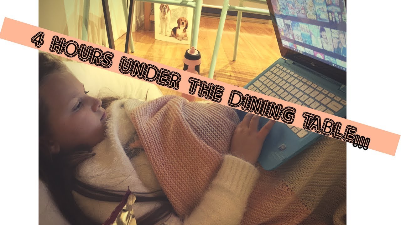 JORJA SPENDS 4 HOURS UNDER THE KITCHEN TABLE || THE BORGIE FAM : VIDEO ...