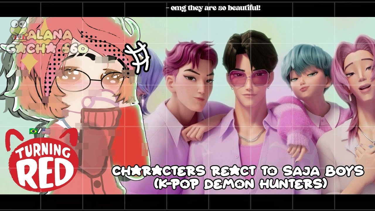 Turning Red React to SAJA BOYS (K-Pop Demon Hunters)|• GACHA CLUB 🇧🇷/🇺🇸 ...