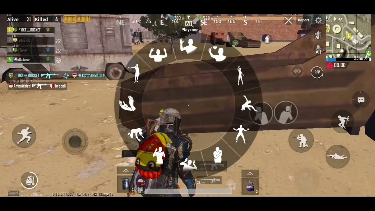 Rocket fight highlights pubg mobile - YouTube