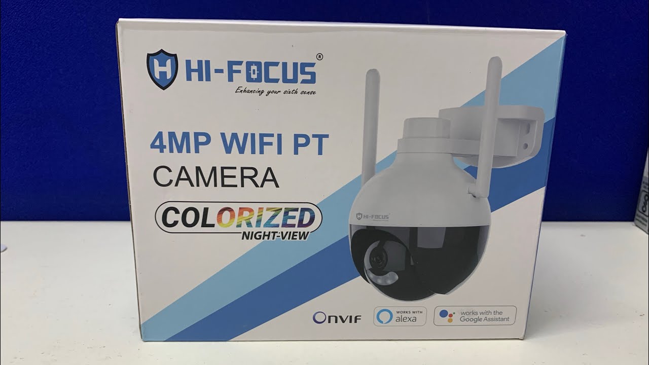 HiFocus 4mp WiFi Colorized camera Unboxing / settings - YouTube
