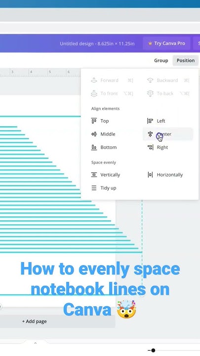 How to create #printable notebook paper in #Canva by automatically ...