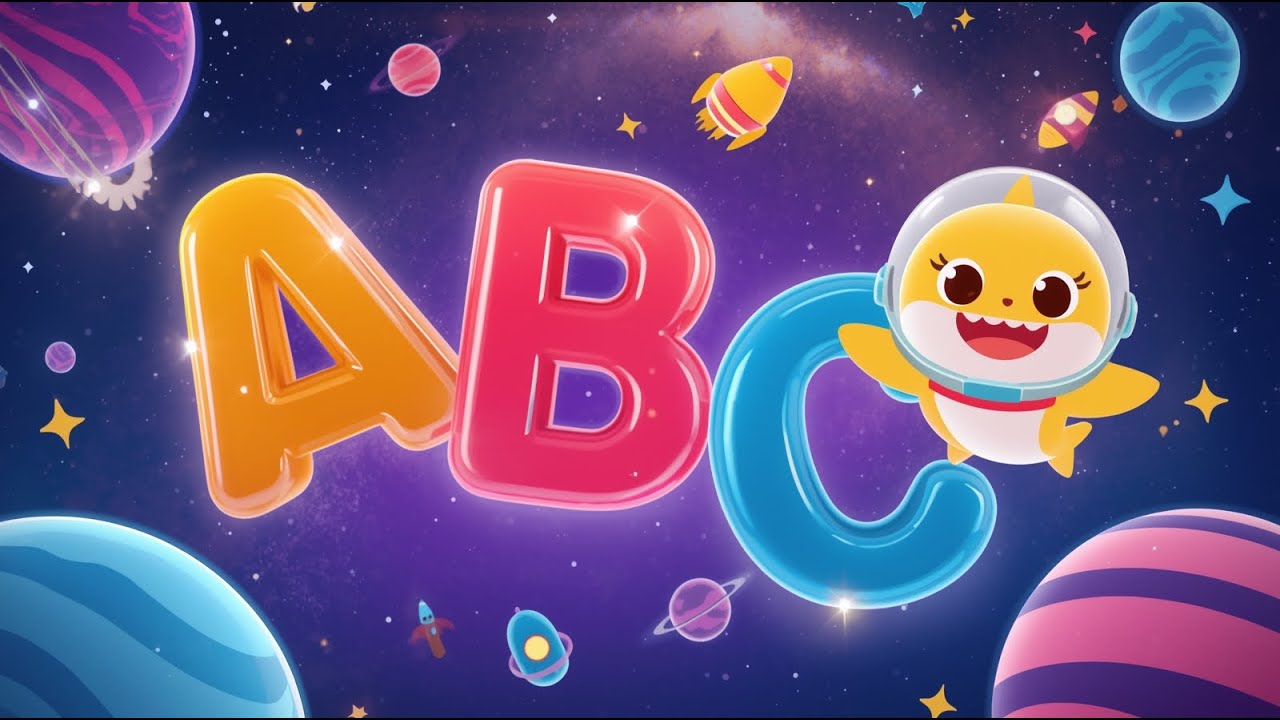 🦈 Baby Shark & ABC Song in Space 🚀 Kids’ Favorite Learning Video! - YouTube