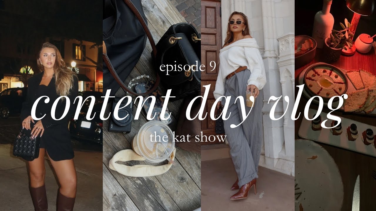 content day in the city vlog ♡ outfits, IG pics, & girls' night out ...
