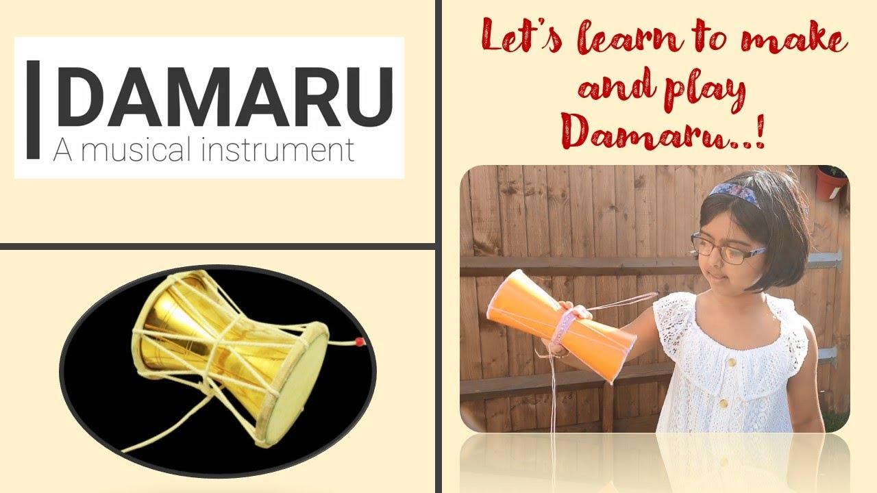 How to make and play Damaru - Musical Instrument - YouTube