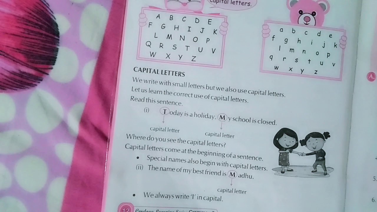 class 3rd, chapter-4 , Capital letters and full stop , explaination ...