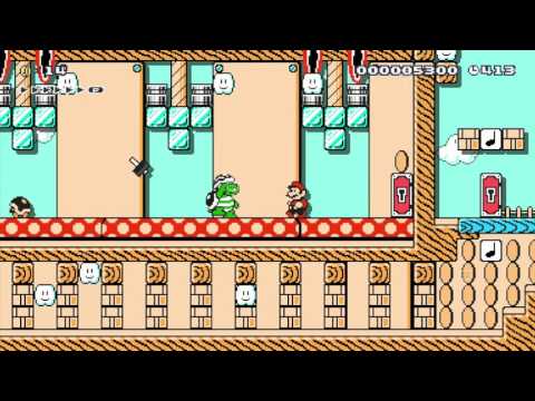 Snowy winter! - from HerrFilm - SUPER MARIO MAKER Gameplay RAW