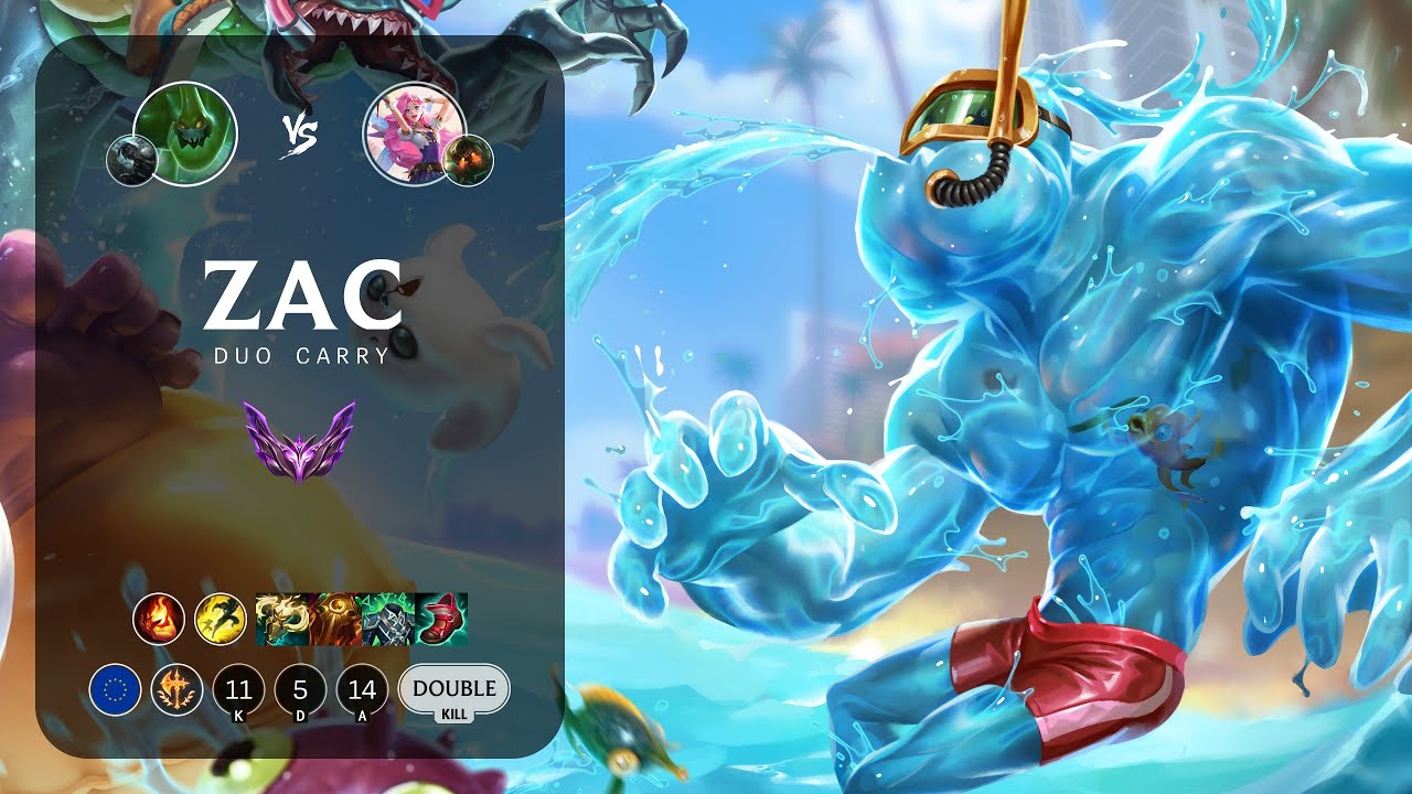 Zac Bot vs Seraphine - EUW Master Patch 12.22 - YouTube