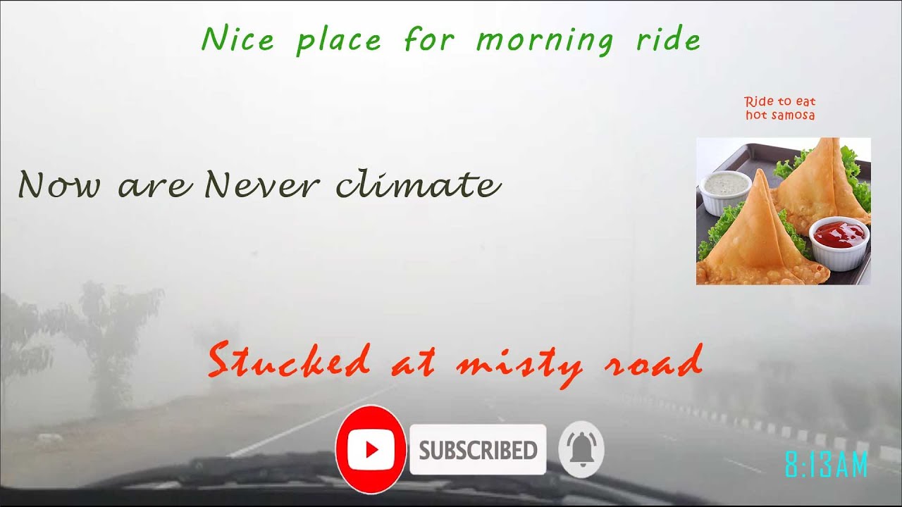 Stucked at mist road | Morning car drive - YouTube