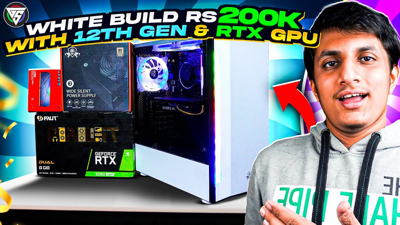200k Ultimate White Gaming Pc Build With 12th gen & RTX Graphic Card ...