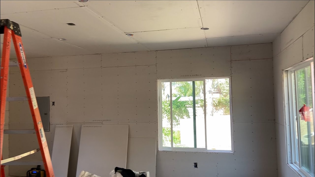Drywall Install Part 1 - THE ADU PROGRESS EXPERIENCE - YouTube