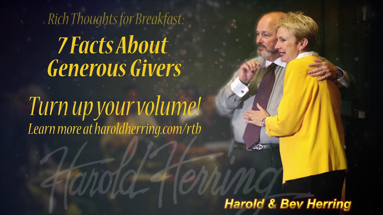 July 27, 2019 7 Facts About Generous Givers - YouTube