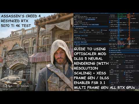 Optiscaler Mod Guide DLSS 5 Neural Rendering With Scaling + XeFG / DLSS Enabler FSR MFG All RTX GPUs