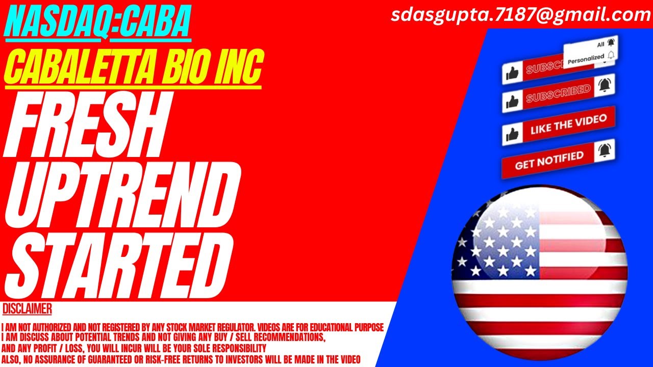 FRESH UPTREND STARTED : CABA STOCK ANALYSIS | CABALETTA BIO STOCK - YouTube