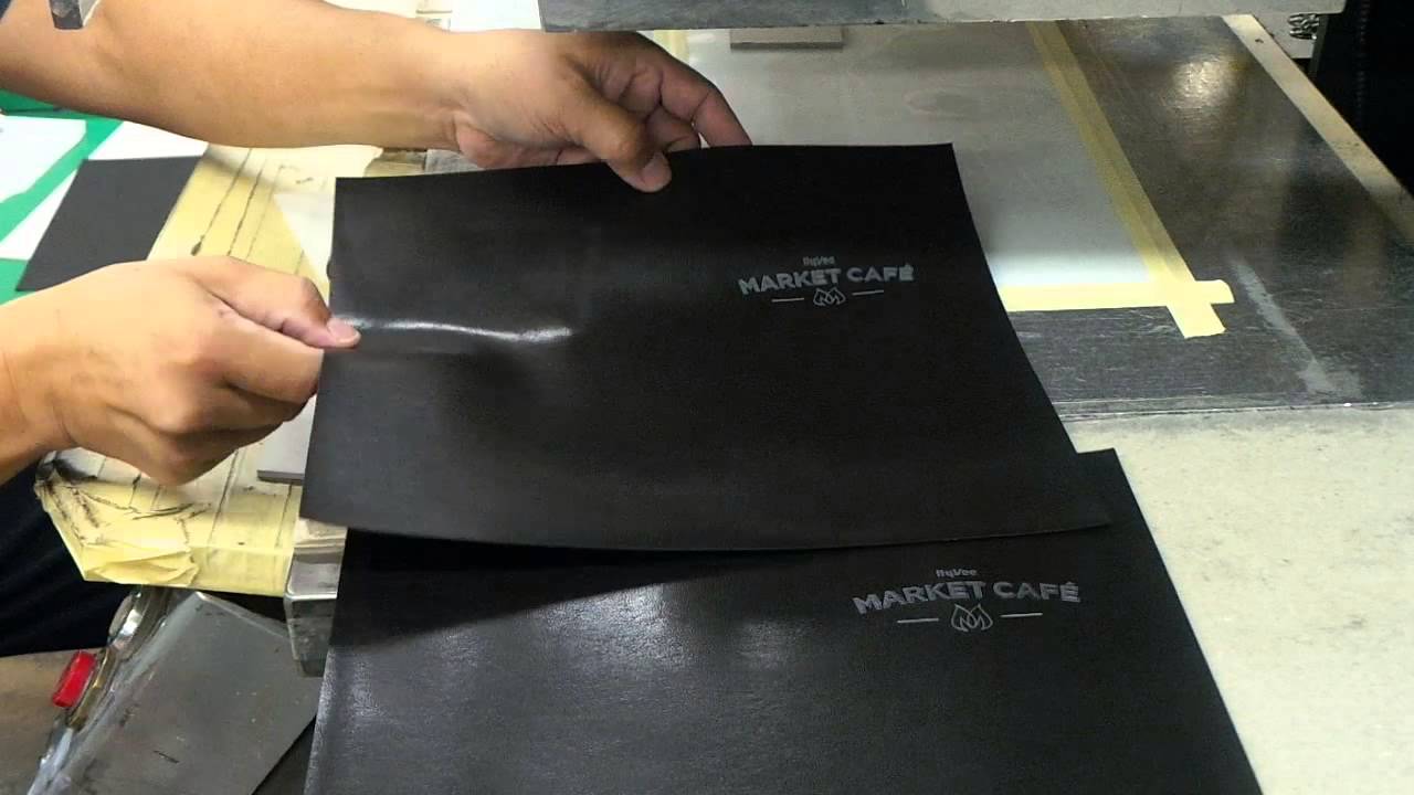 Our Process for Foil Stamp & DeBoss - YouTube