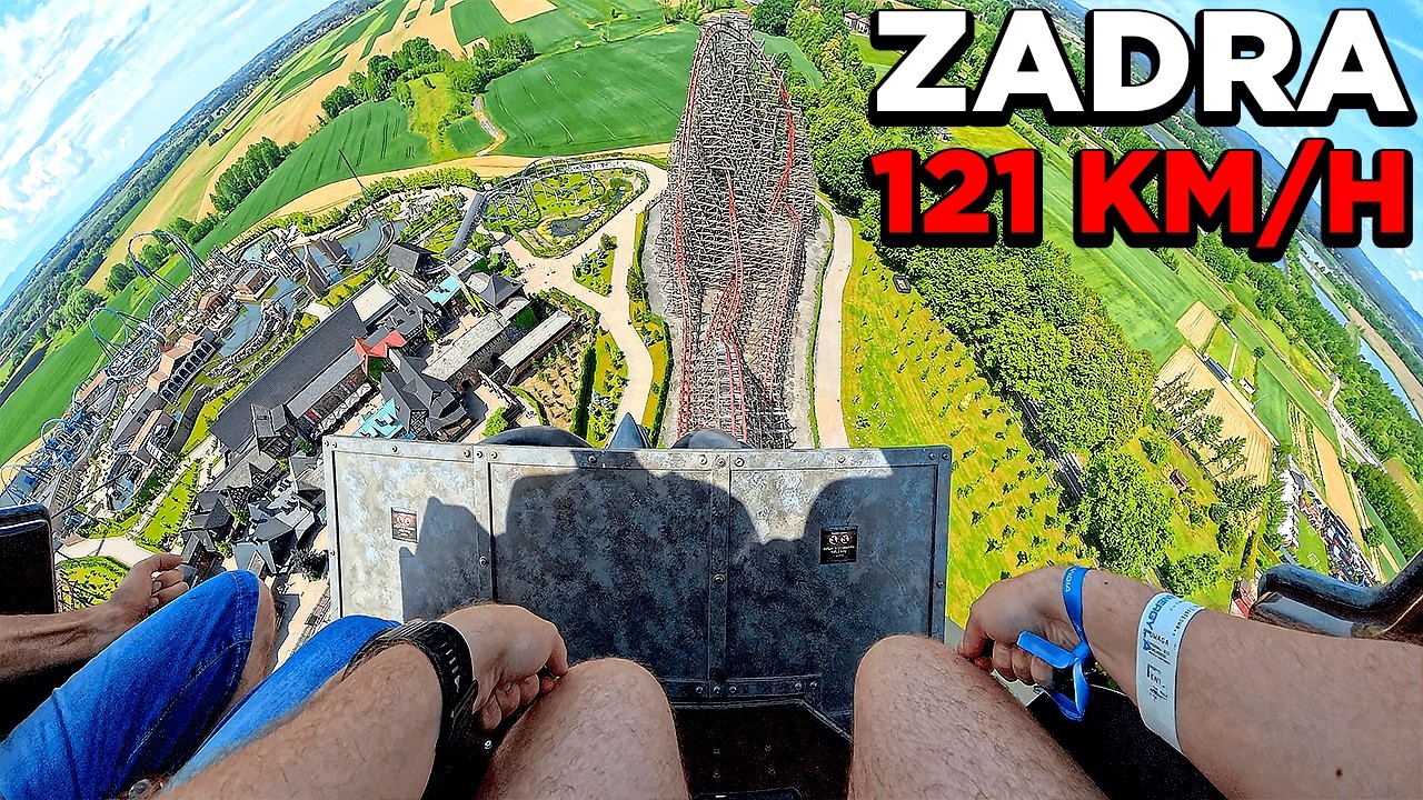 ZADRA The Biggest Wooden Roller Coaster in the World Energylandia Zator ...