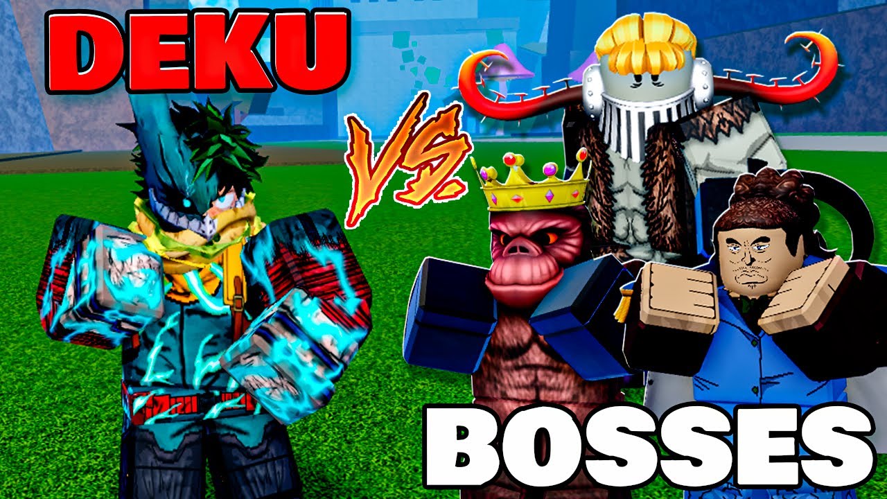 DEKU ENFRENTOU TODOS OS BOSSES do BLOX FRUITS!! - YouTube