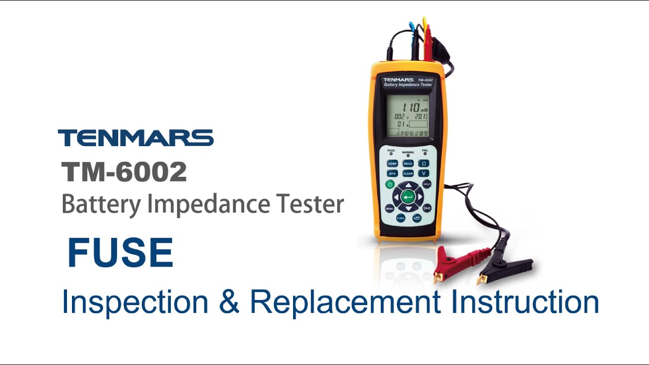 TM 6002 FUSE Inspection & Replacement Instruction - YouTube