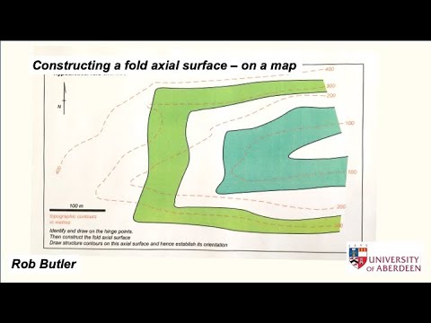Constructing a fold axial surface - on a map - YouTube