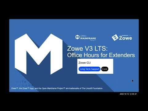 Zowe V3 Office Hours for Extenders - Command Line Interface (CLI) - YouTube