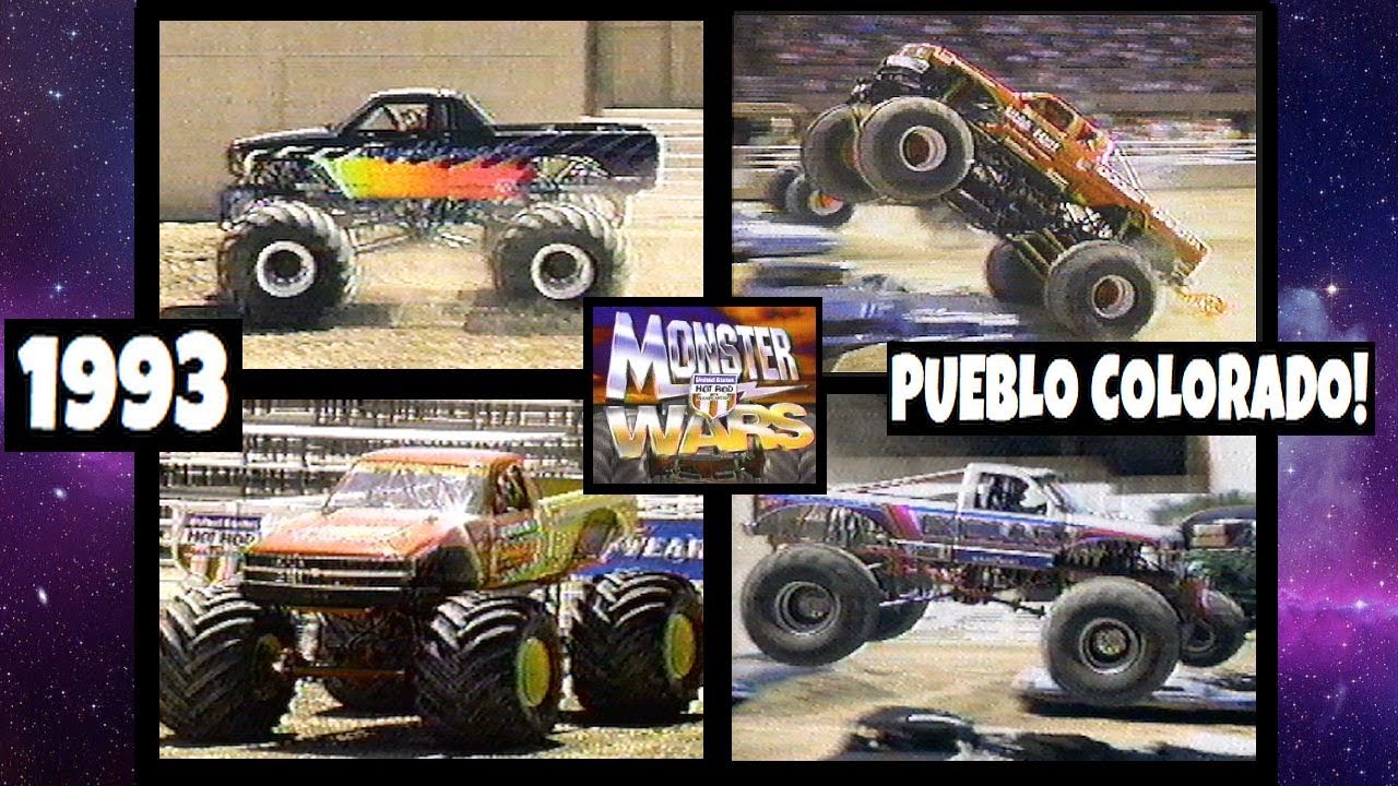 1993 USHRA MONSTER WARS! MONSTER TRUCK RACING, PUEBLO COLORADO RACE #3 ...