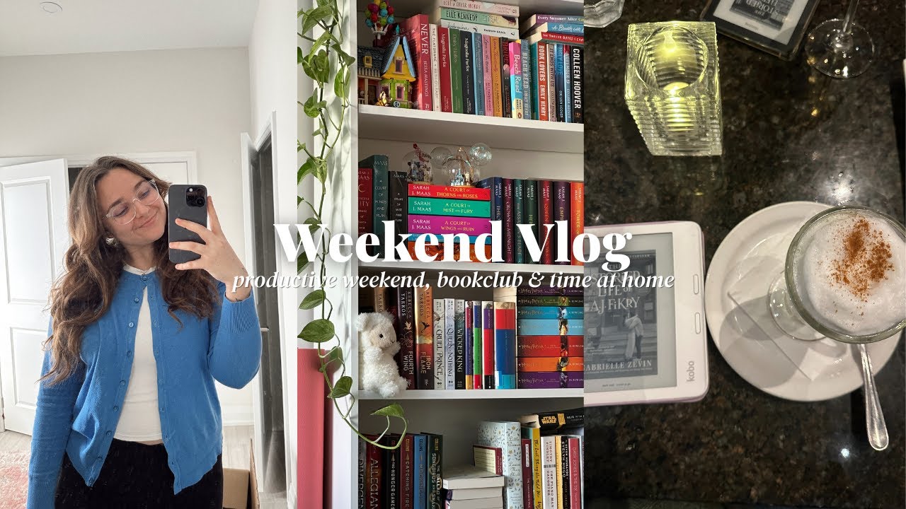 Productive Weekend Vlog - BookClub, Cleaning & more | Magically Katelyn - YouTube
