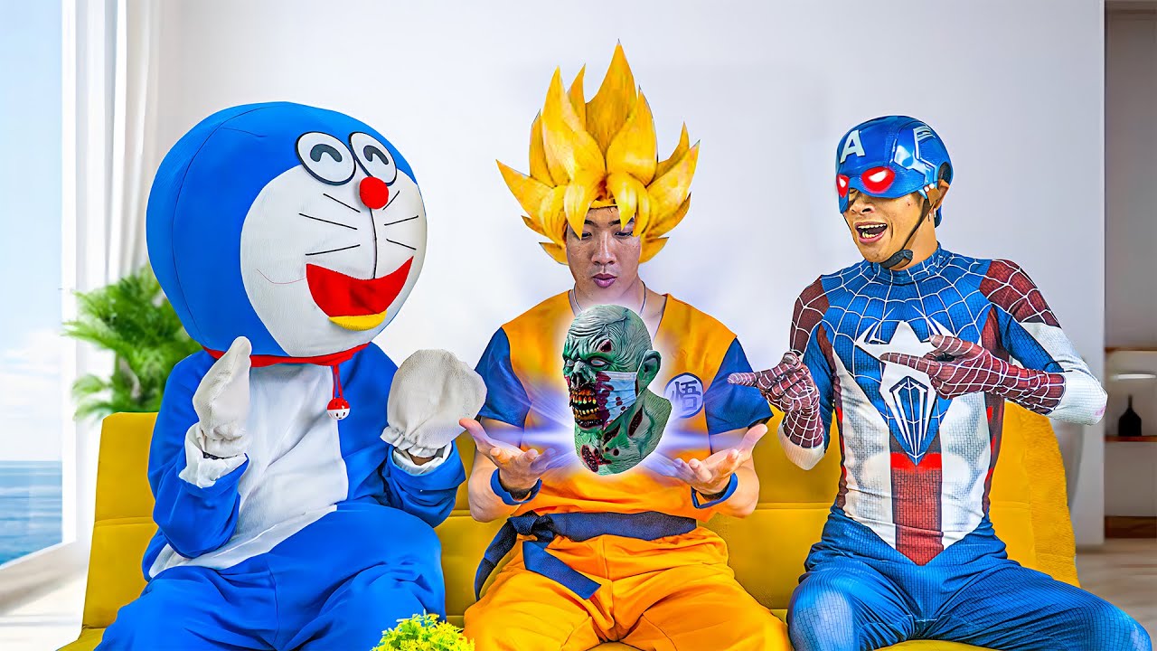 Doraemon New Episode | Captain America vs Goku Fight Zombie Apocalypse ...