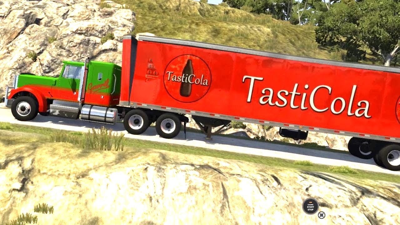 BeamNG Drive - Tasty Cola Transport in Italy - YouTube