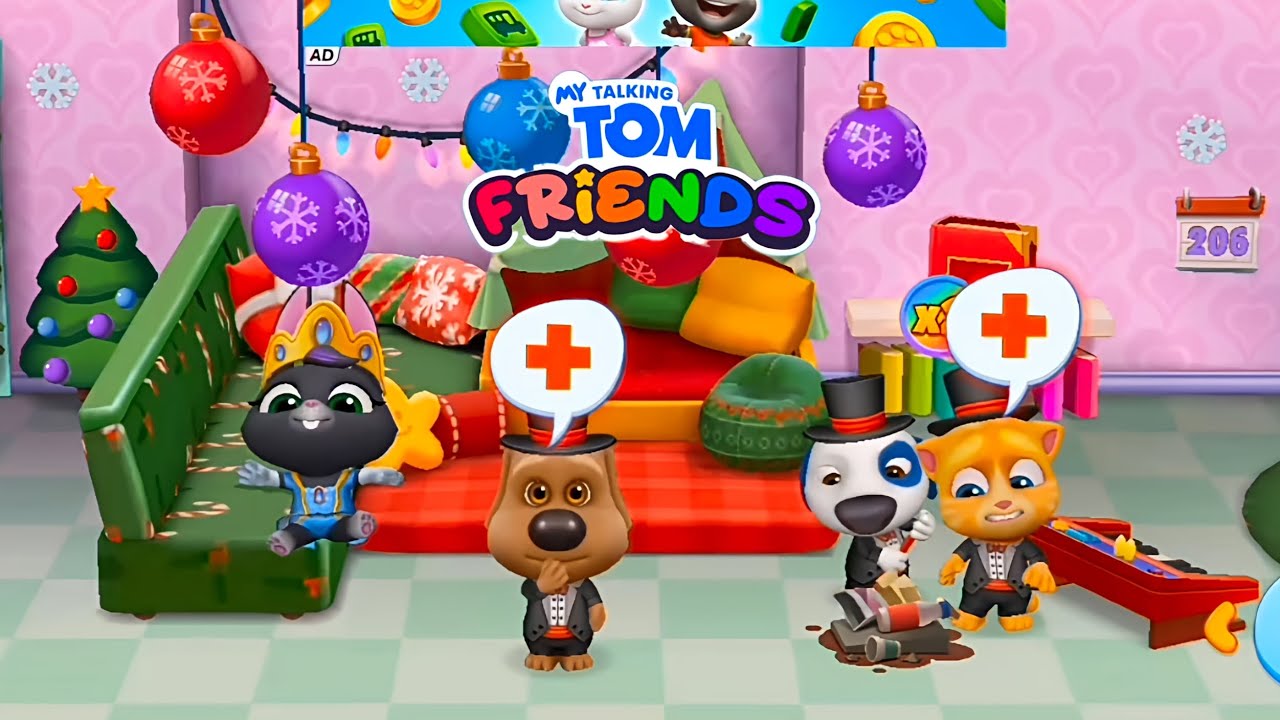 Tom Friends Funny Moments - Talking Tom Friends New Episode 206 - YouTube