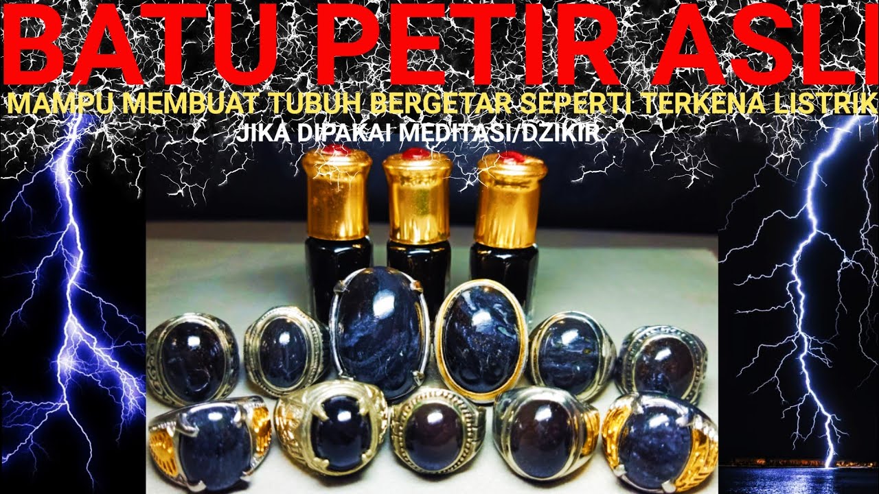 BATU PETIR ASLI.! Membuat TUBUH BERGETAR Tersengat LISTRIK jika Di ...