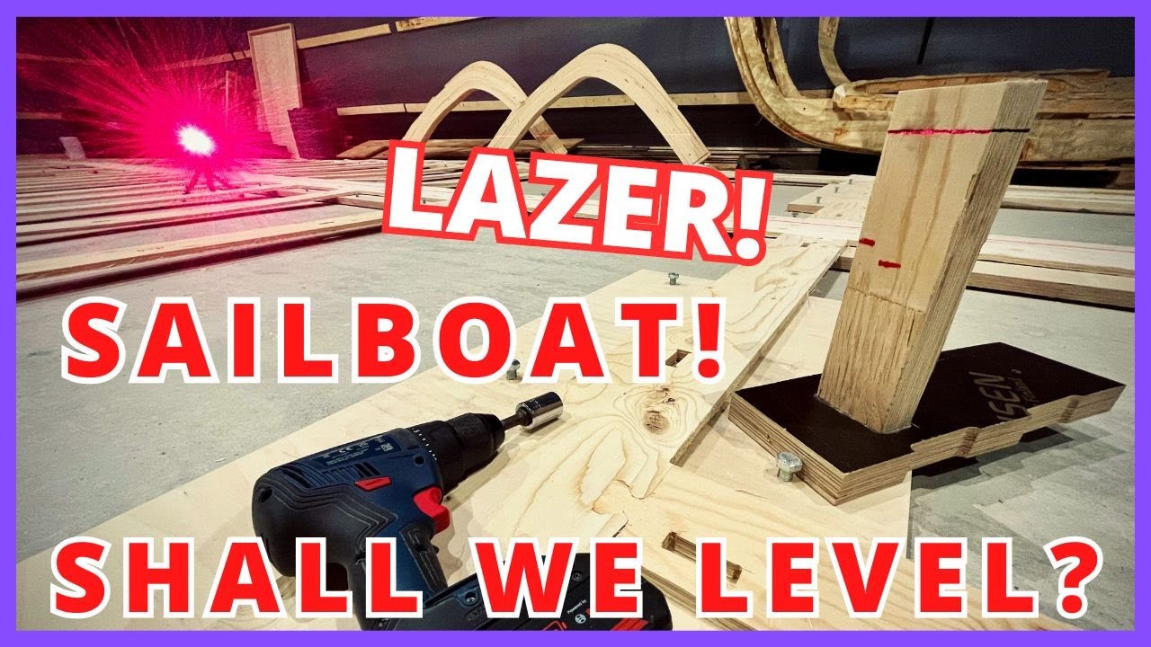 Laser leveling 50ft DIY sailboat foundations! - ep72 Project SeaCamel ...