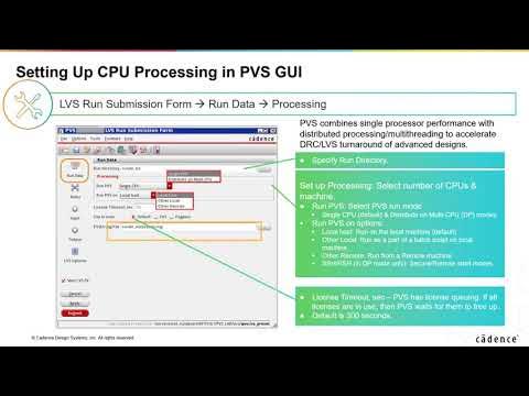 44 PVS LVS Run Form Setup CPU Processing and Ruledeck - YouTube
