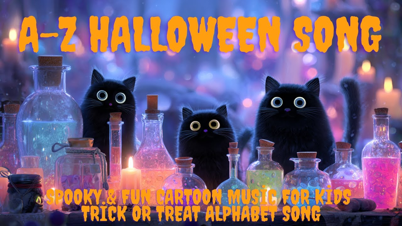 A–Z HALLOWEEN SONG 🎃 | Spooky & Fun Cartoon Music for Kids | Trick or ...
