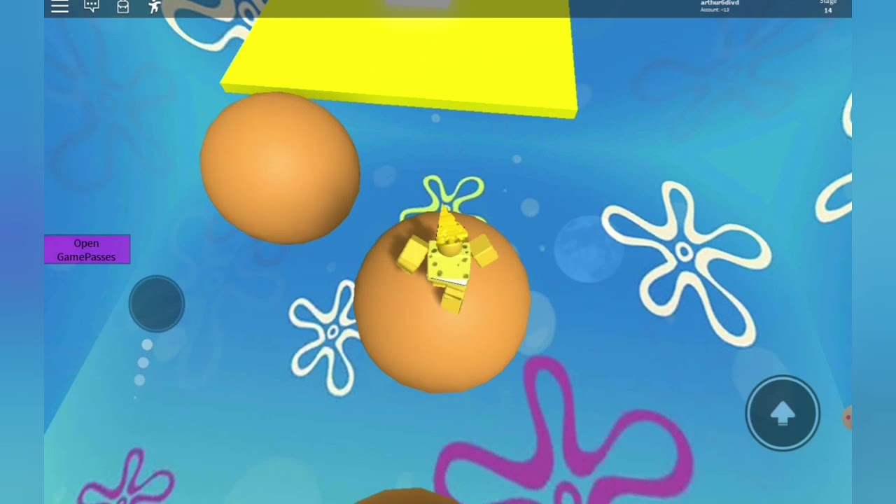 Playing the sponge bob obby - YouTube