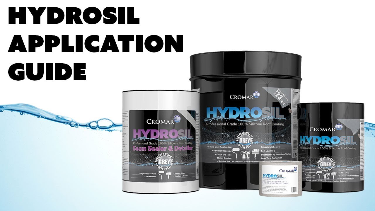 Hydrosil Silicone Roof Coating - Application Guide - YouTube