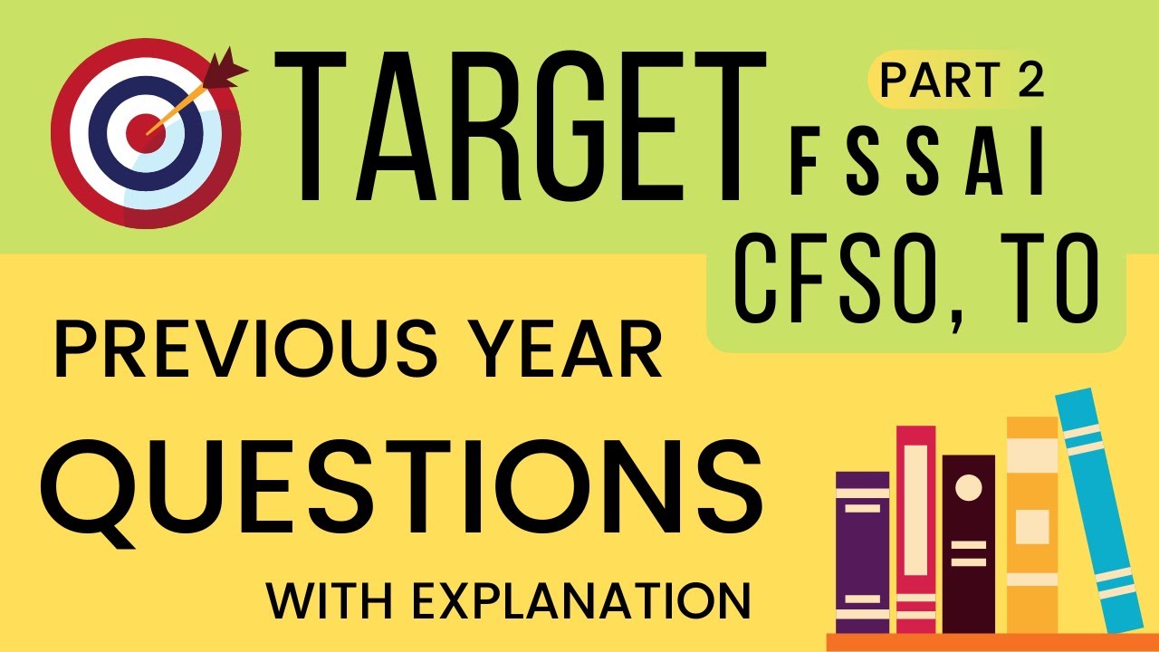 Part 2 | FSSAI CFSO Previous Year Question Paper 2019 with Explanation ...