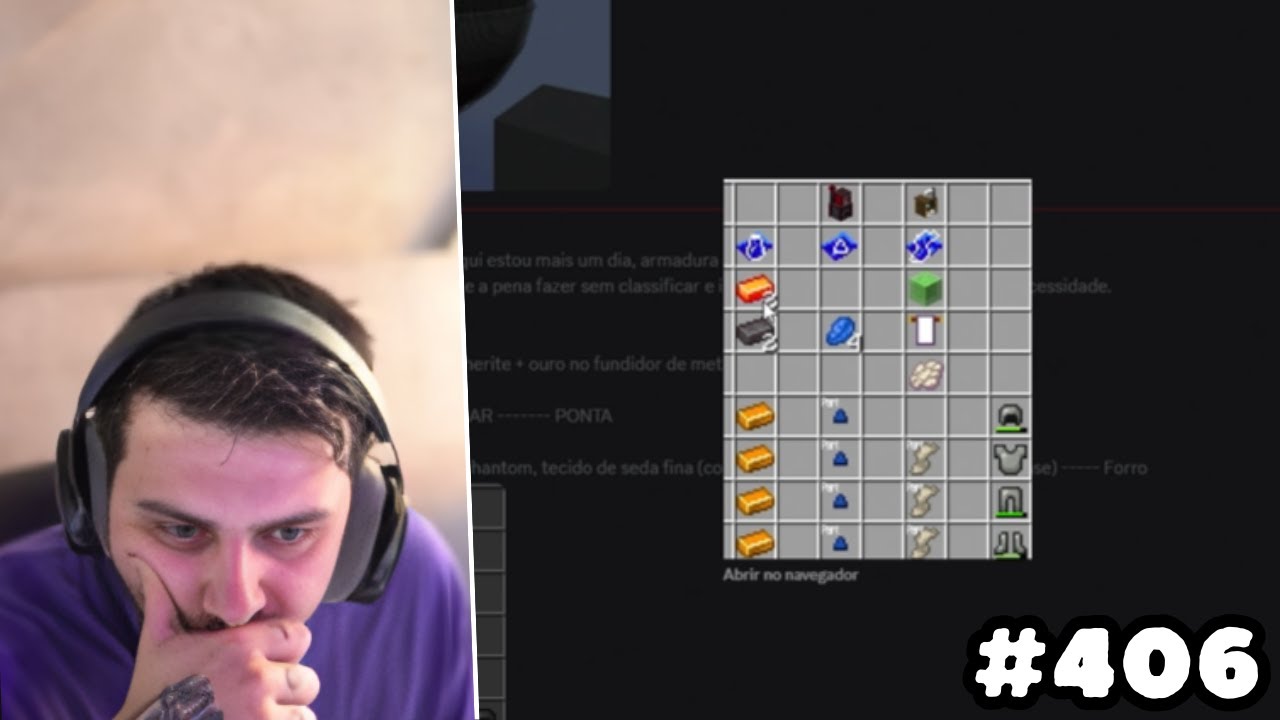 GABE VAI FAZER ESSA ARMADURA MUITO ROUBADA | ARKANIS MINECRAFT | EP 406 ...