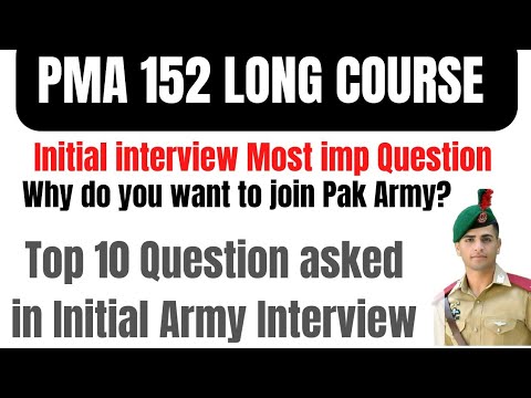 Top 10 Question asked in Initial Army Interview |initial interview ...