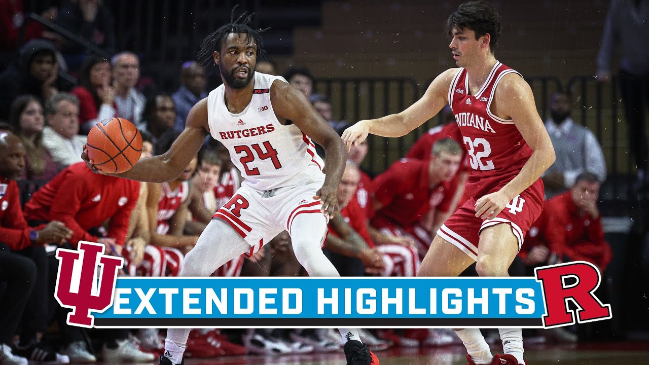 Indiana at Rutgers | Extended Highlights | Big Ten Men's Basketball ...