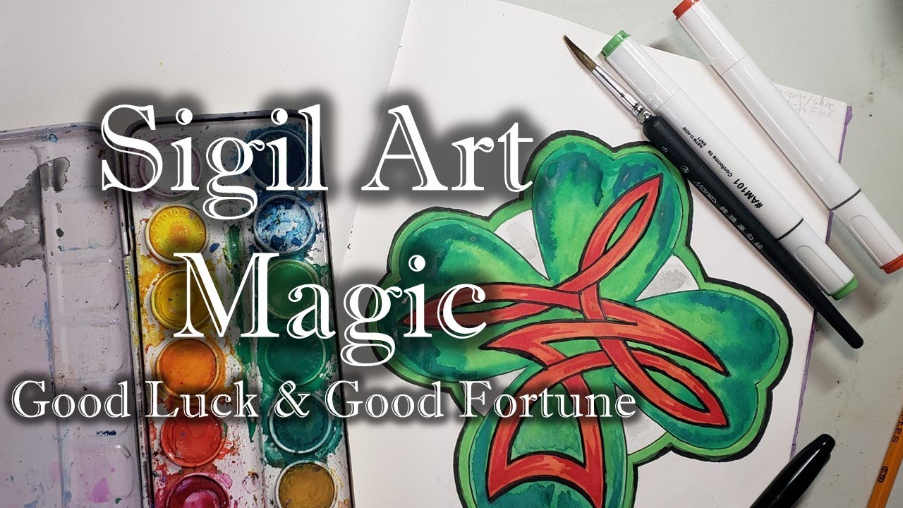 Magical Art Sigil for GOOD LUCK & GOOD FORTUNE, Pagan Crafting - YouTube