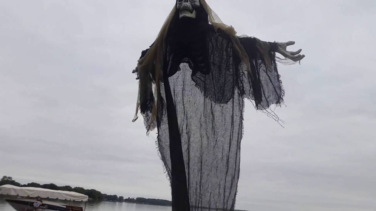 Epic Halloween Ghost Drone - Flying Skeloton - Test 1 - YouTube