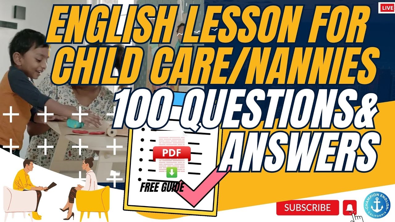 100 Simple Interview Questions and Answers for Nannies to Learn English ...