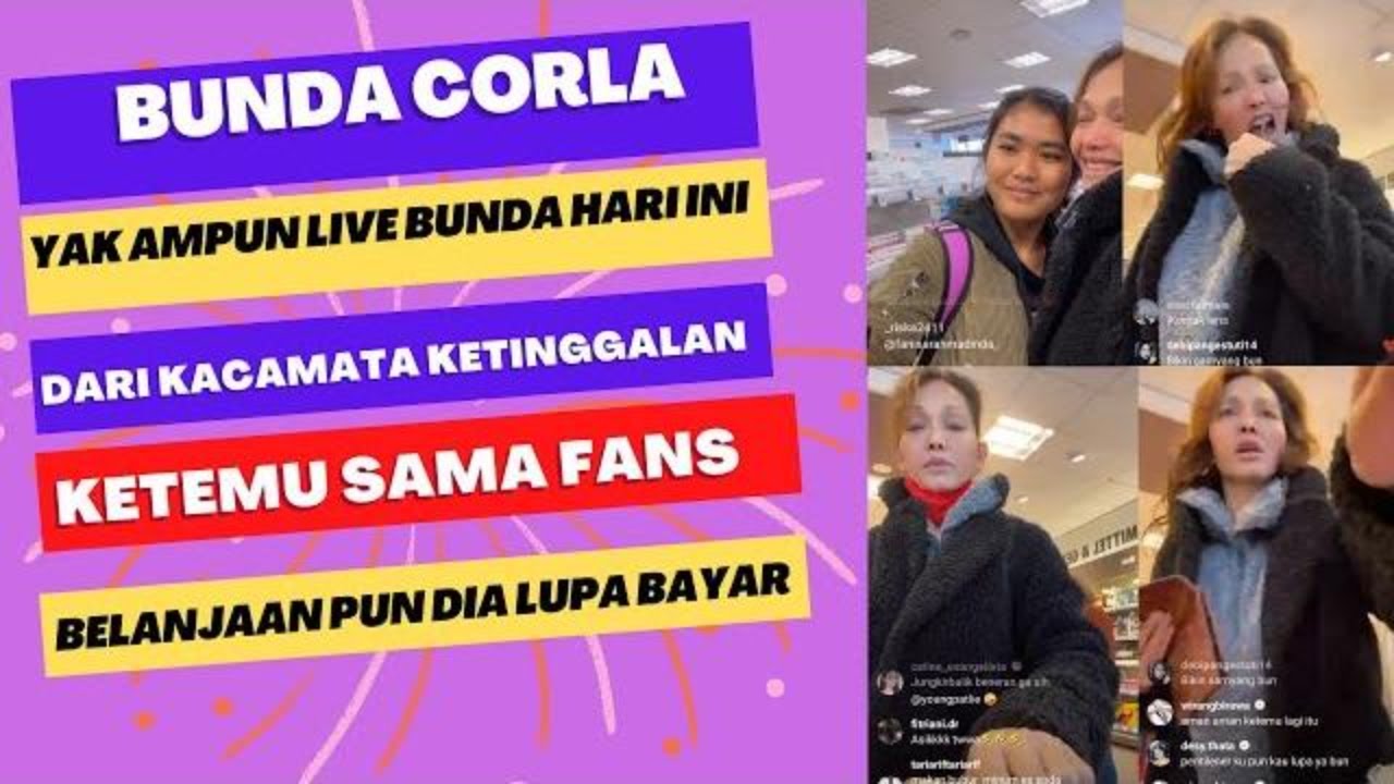 20 Oktober 2022,Live Bunda Corla Ketemu Fans Kaca Mata ketinggalan Belanjaan pun Lupa Bayar ...
