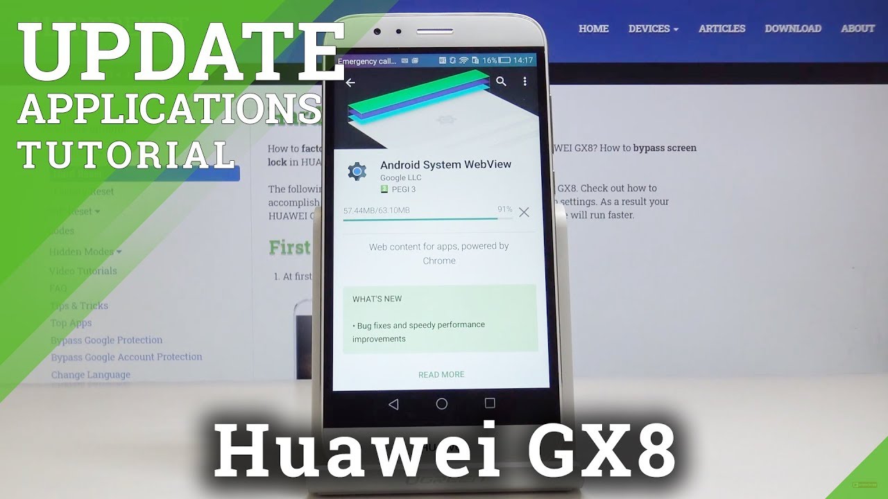 How to Update Apps in HUAWEI GX8 – Install Latest App Version - YouTube