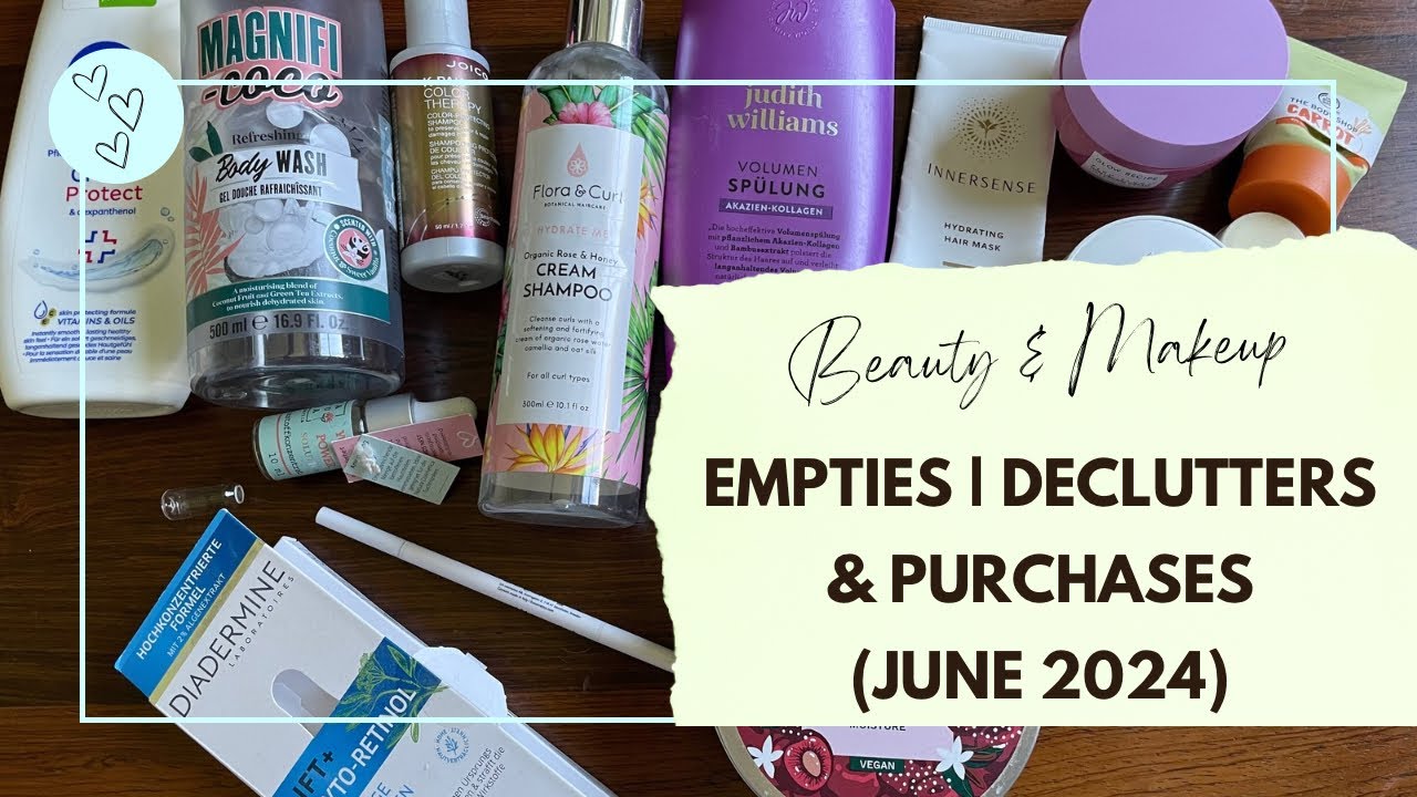 Makeup Declutter & Purchases | + Beauty & Makeup Empties - June 2024 - YouTube