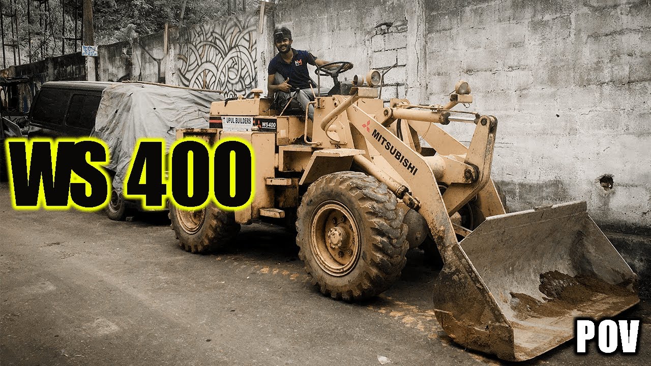 ලෝඩර් එකක් පදිමුද ? HOW TO OPERATE WS 400 LOADER | SL Chop Shop | - YouTube
