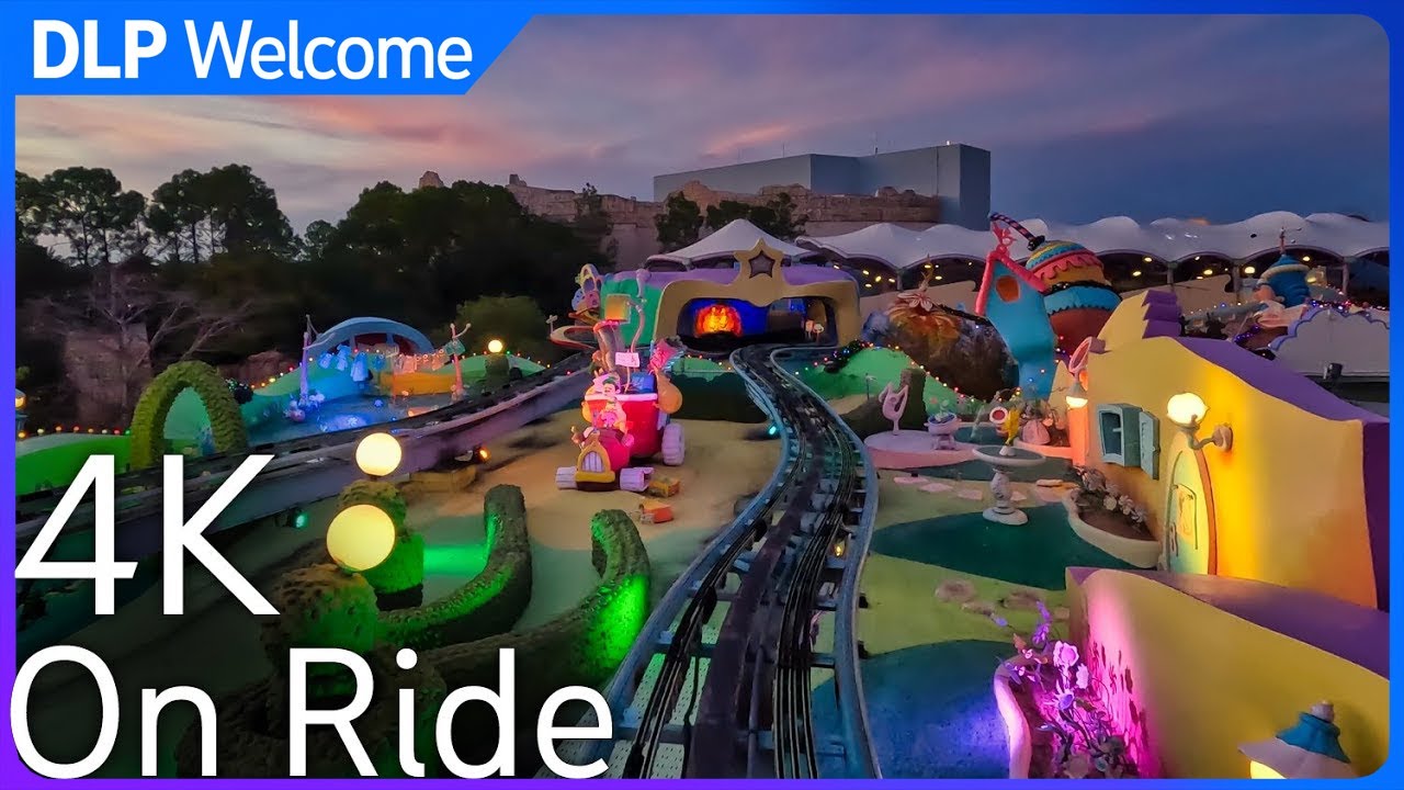 [4K] Seuss Trolley Train Ride - On Ride 2022 - Universal Orlando Resort ...